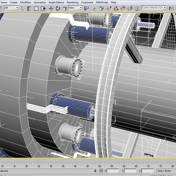 tunnel boring machine 3d max