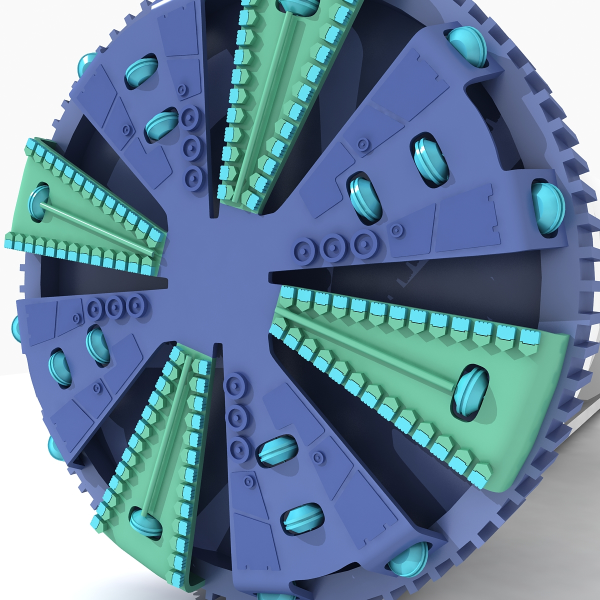 tunnel boring machine 3d max