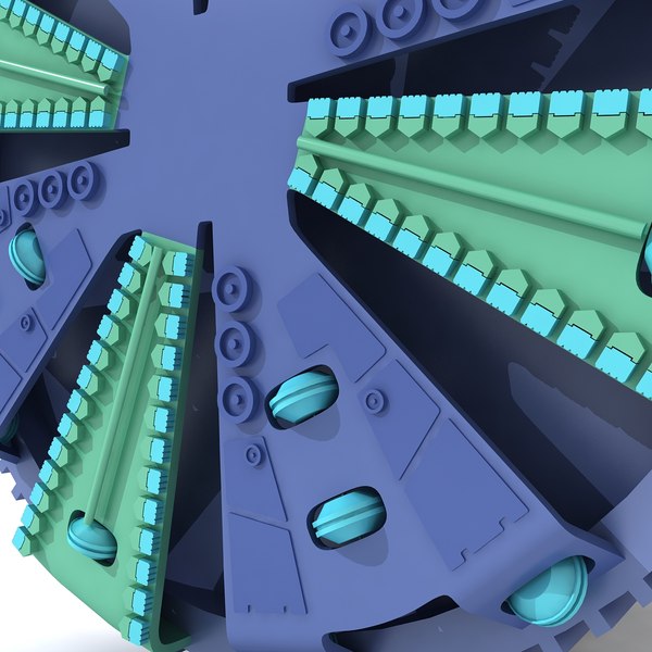 tunnel boring machine 3d max