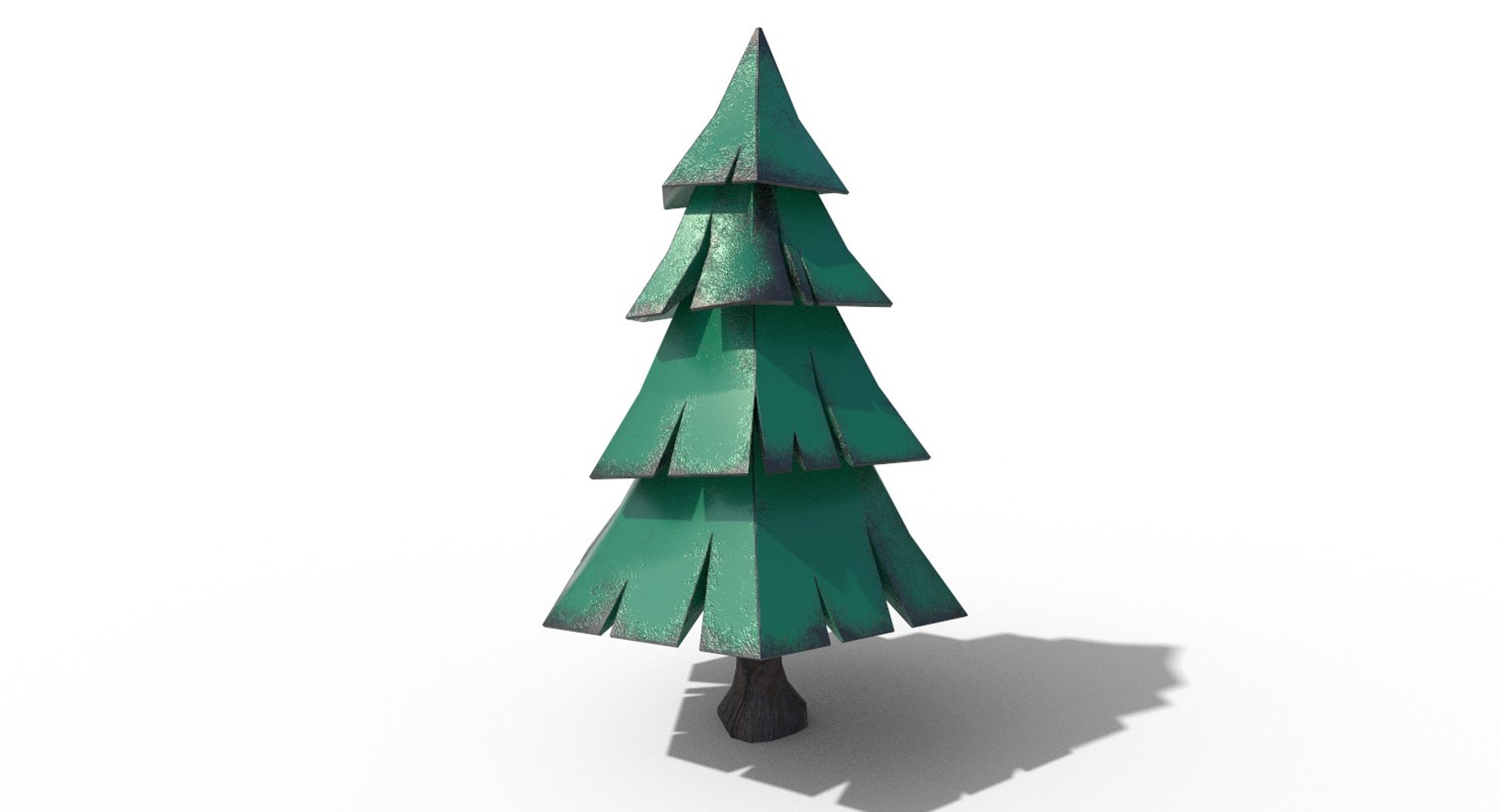 3D model cartoon style pine tree - TurboSquid 1389564