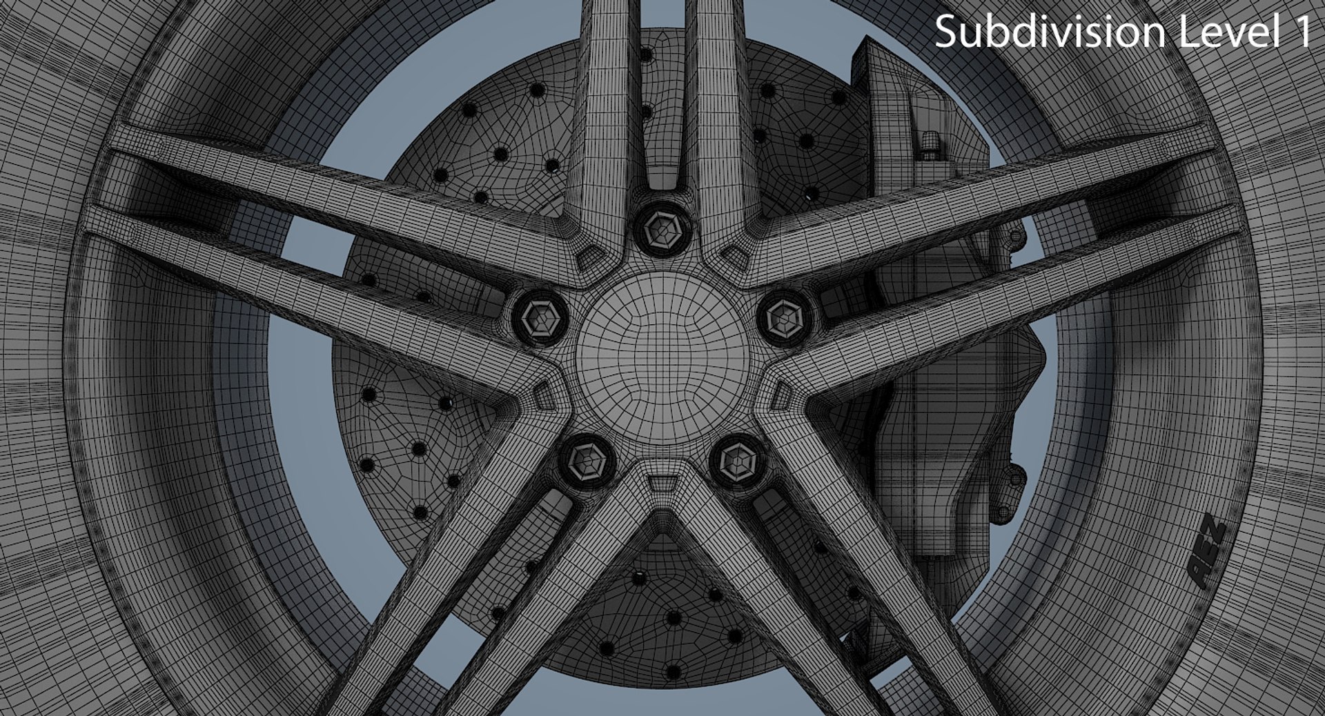 aez portofino disk car wheel 3d dxf