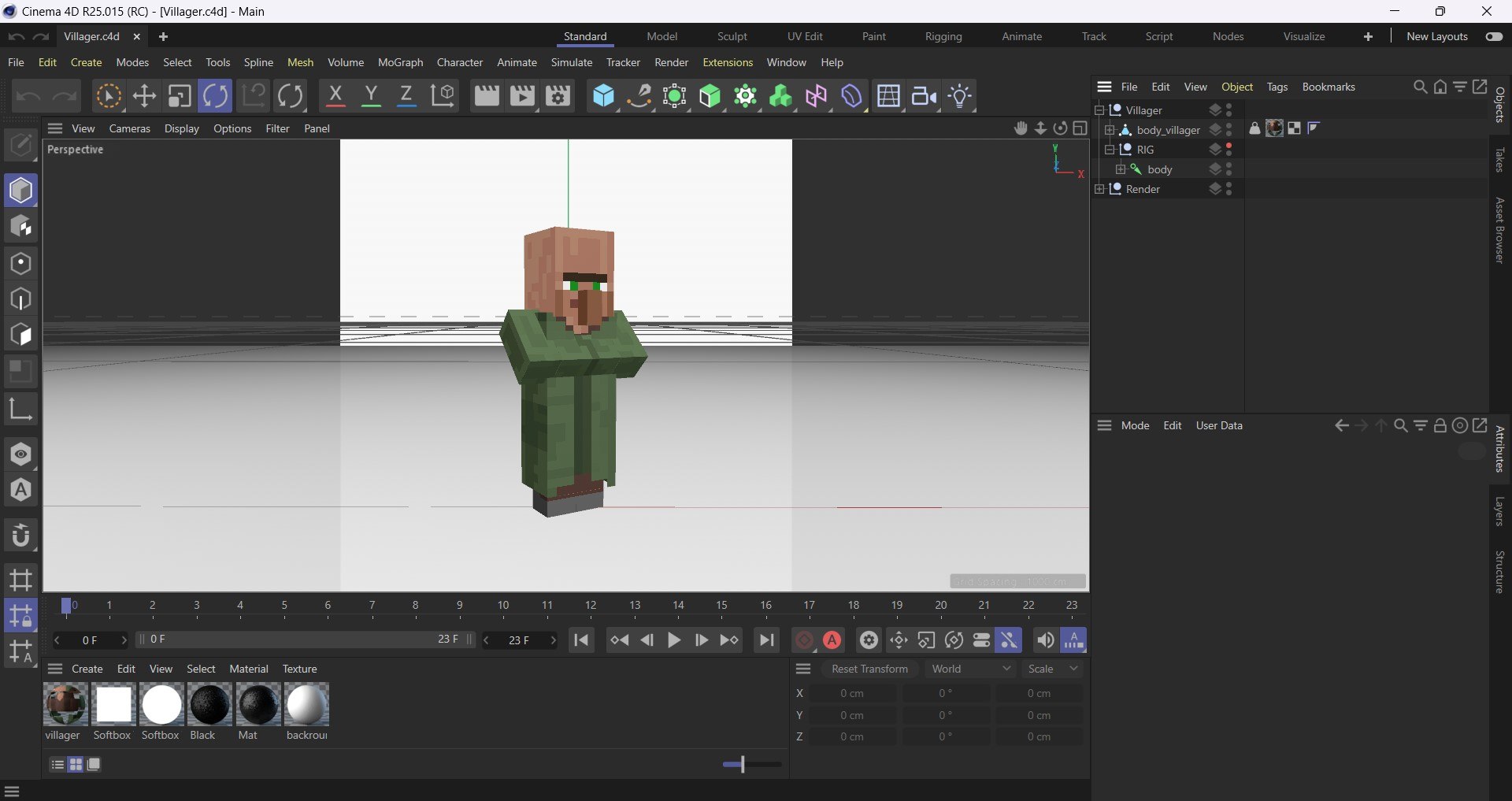 Villager Minecraft 3D Model - TurboSquid 2364742