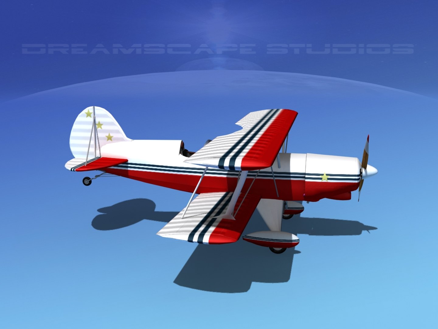 3d acro sport biplane v01