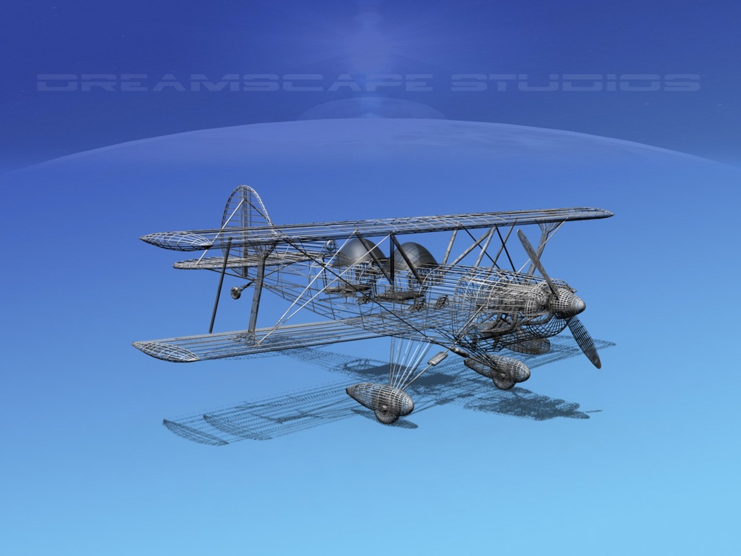 3d acro sport biplane v01