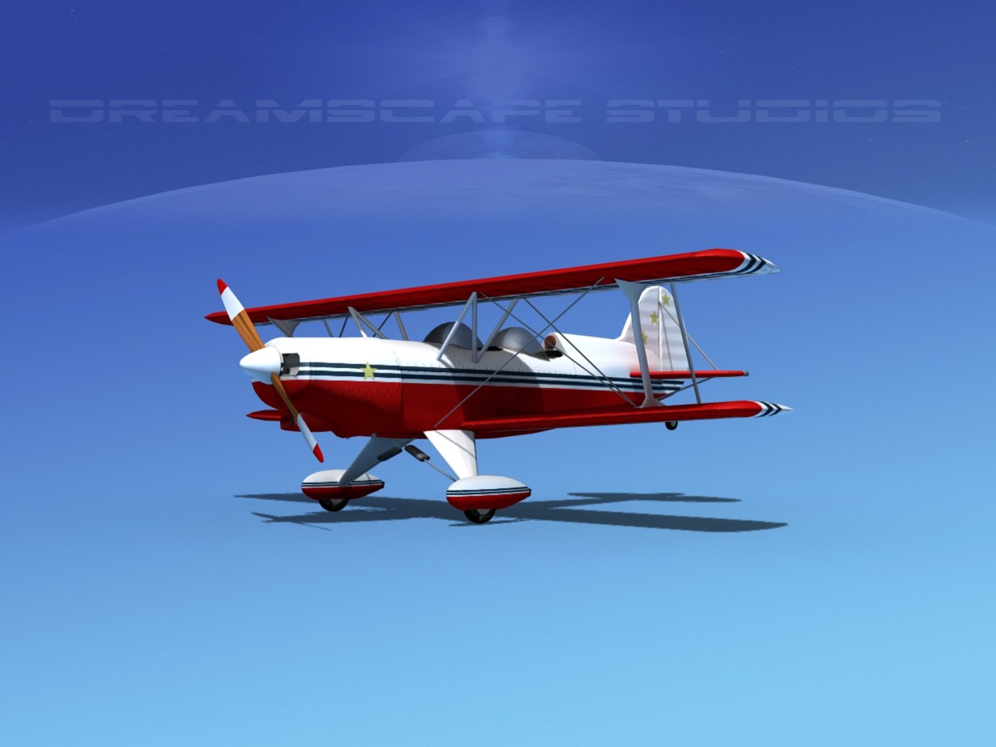 3d acro sport biplane v01