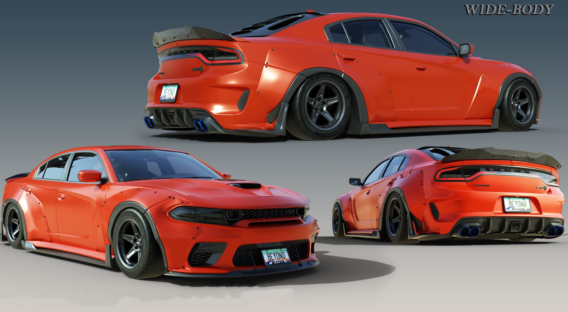 Charger Srt Hellcat WideBody 3D - TurboSquid 2102805