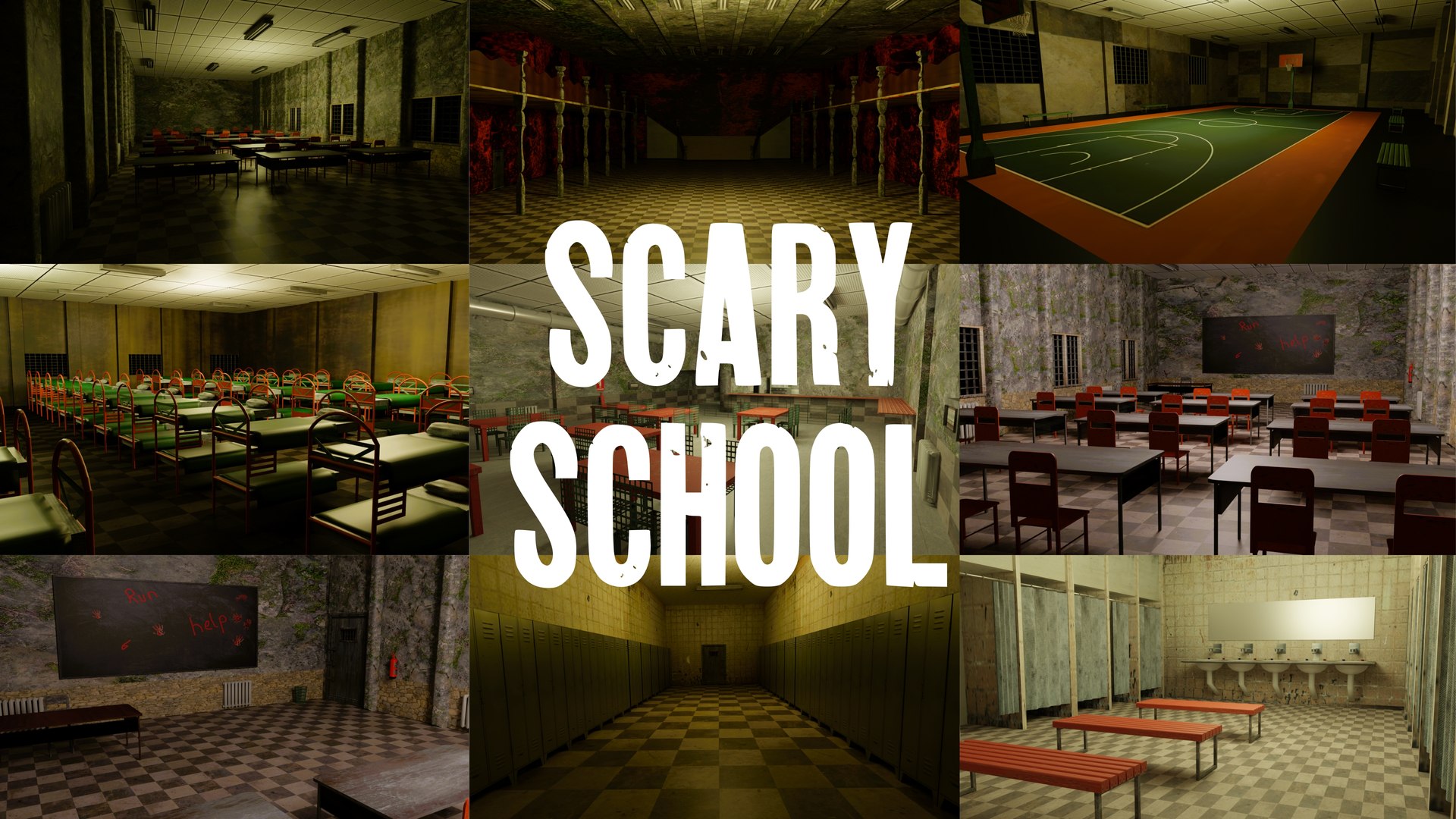 3D Model Scary School - TurboSquid 1948415