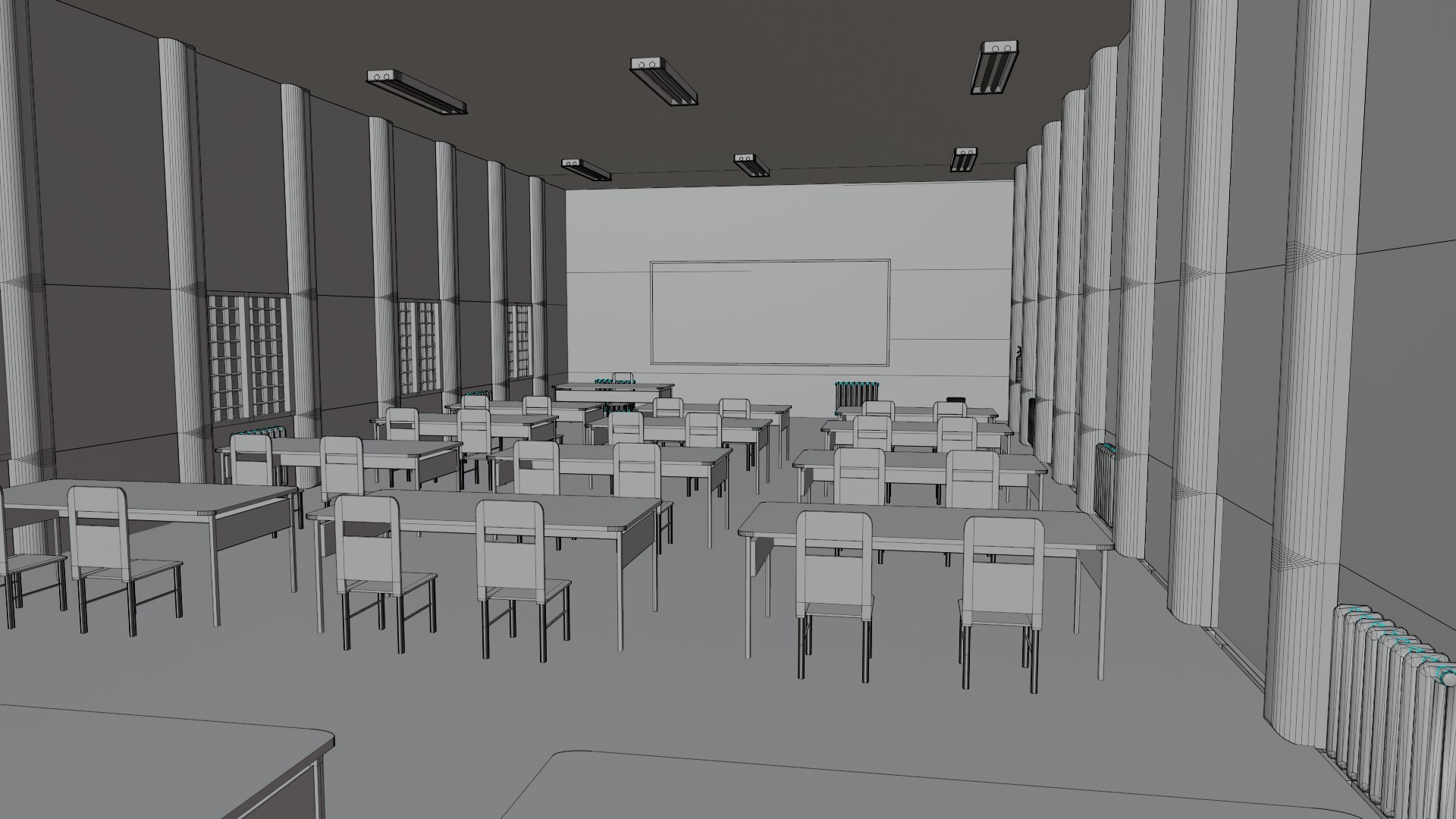 3D Model Scary School - TurboSquid 1948415