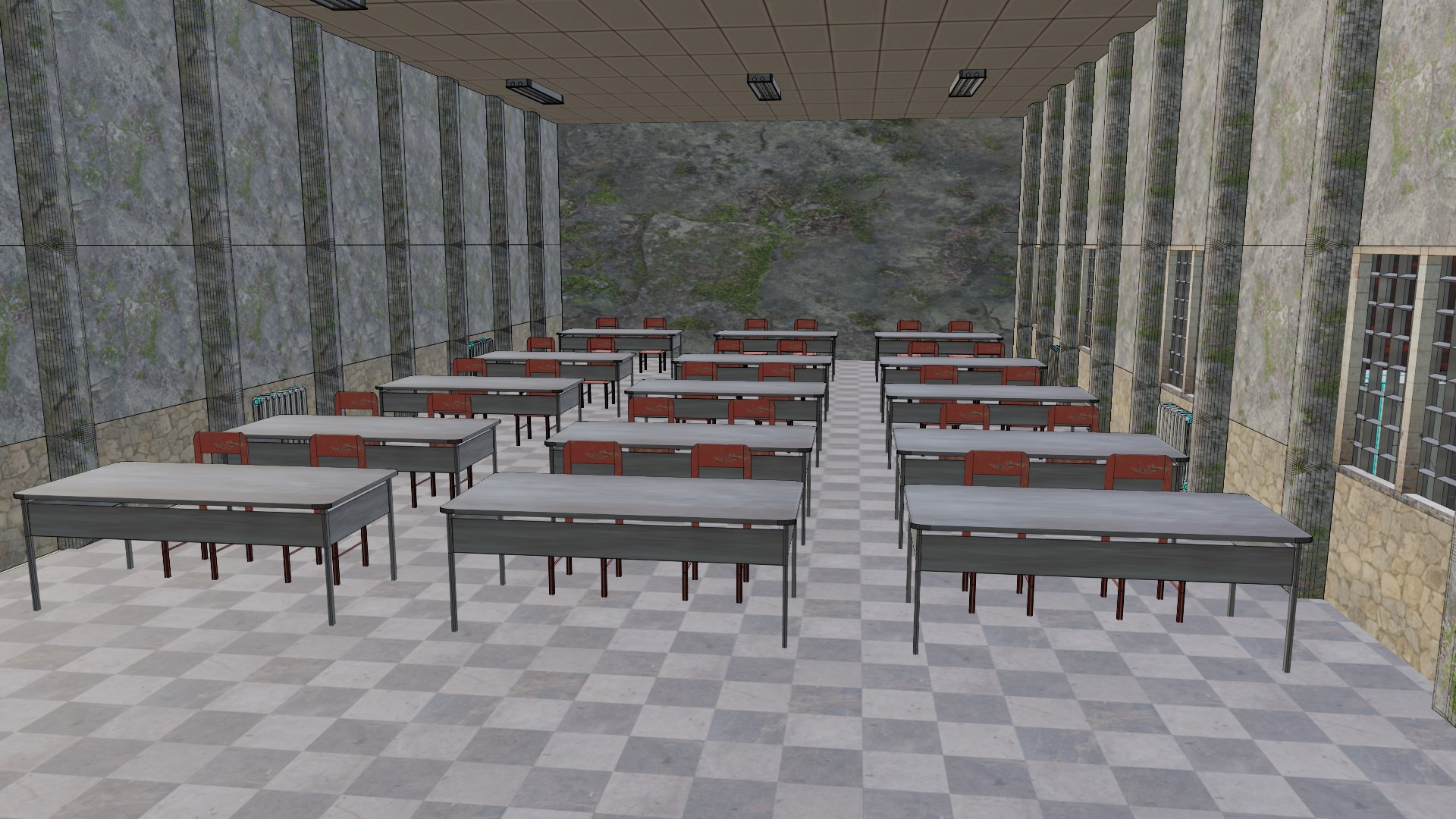 3D Model Scary School - TurboSquid 1948415