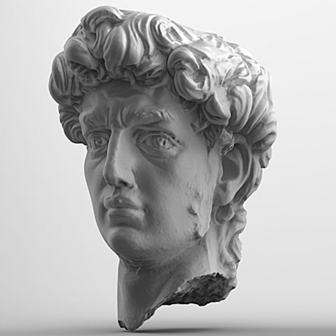 3d Model Scan Data Stone Head