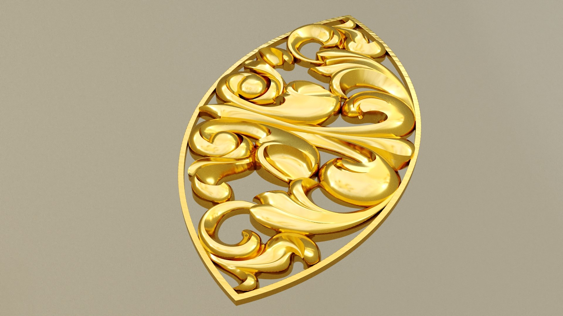 3D Oval molding decor 3d model - TurboSquid 1783143