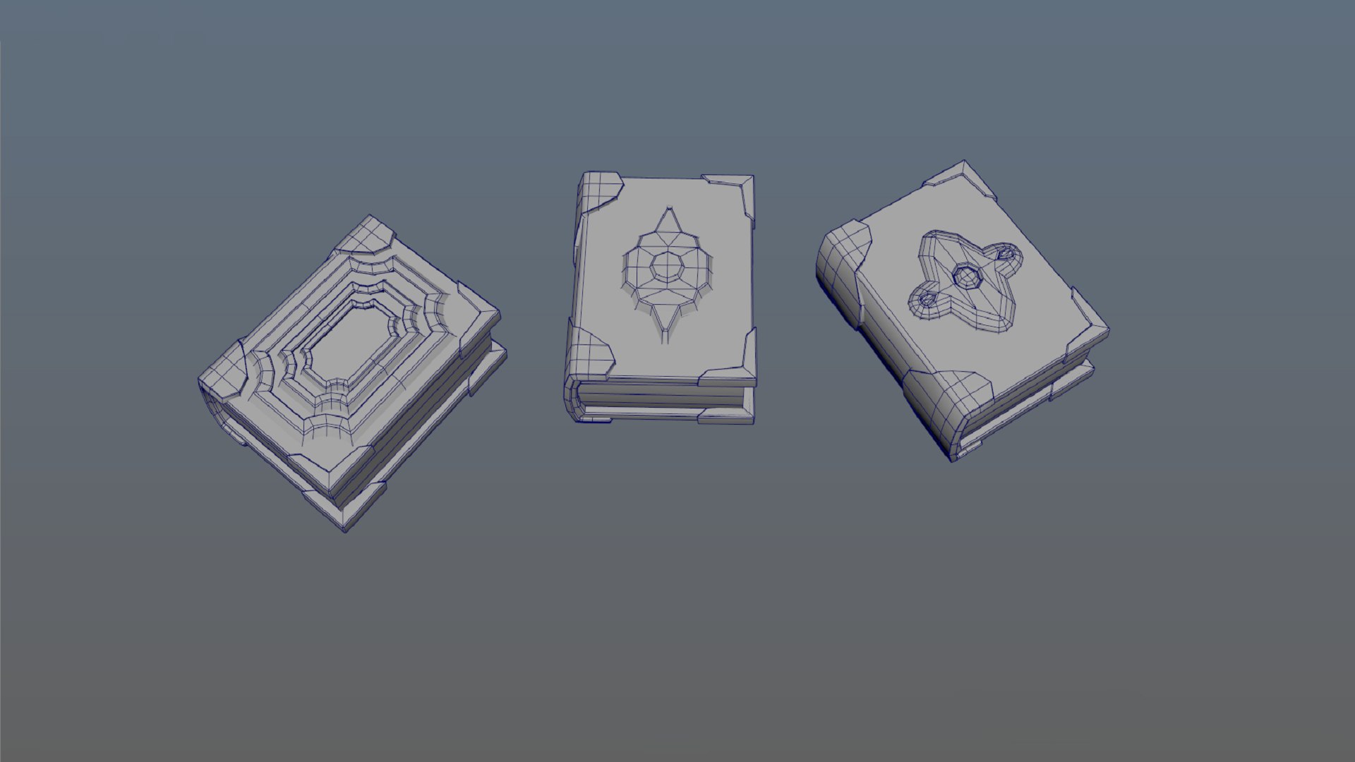 Stylized Fantasy Books PBR Low-poly 3D 3D Model - TurboSquid 1963737