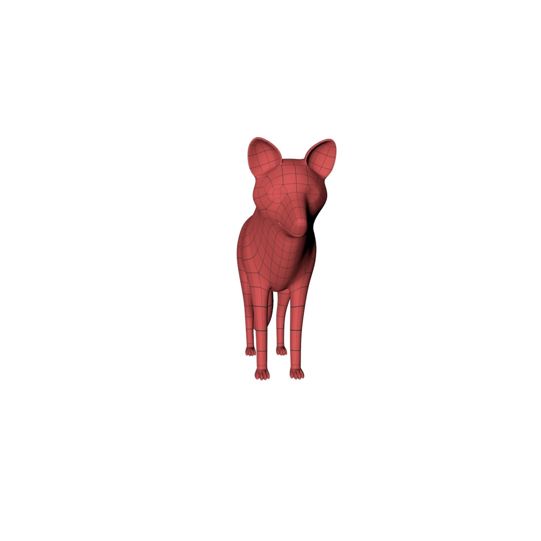 c4d base mesh fox