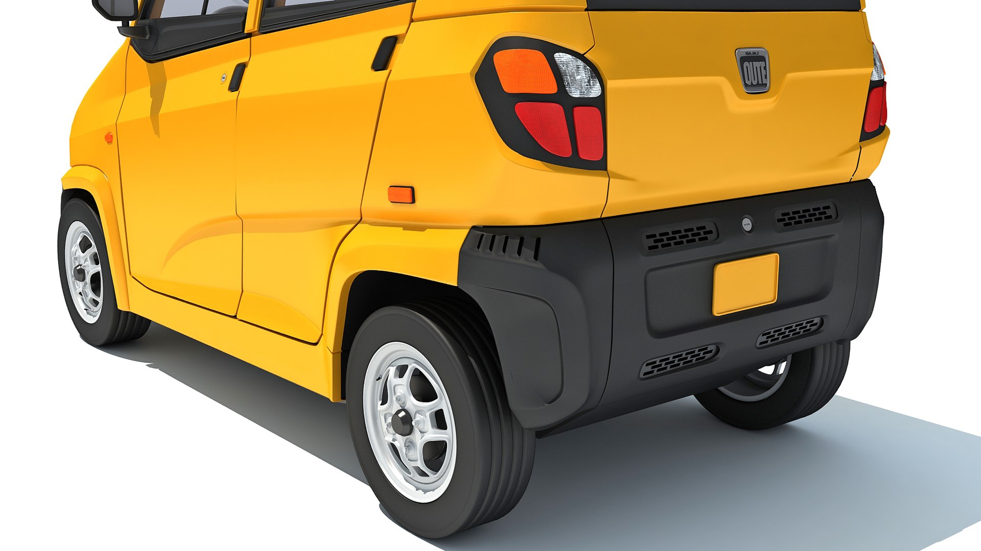 3D Model Bajaj Qute Auto Taxi - TurboSquid 2160805