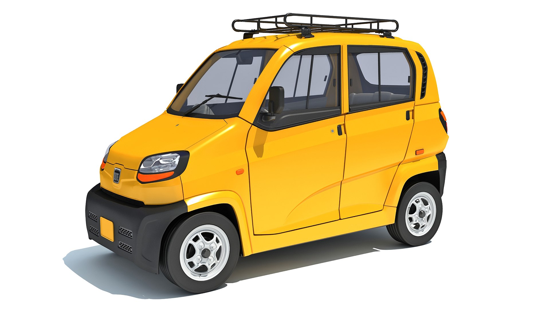3D Model Bajaj Qute Auto Taxi - TurboSquid 2160805