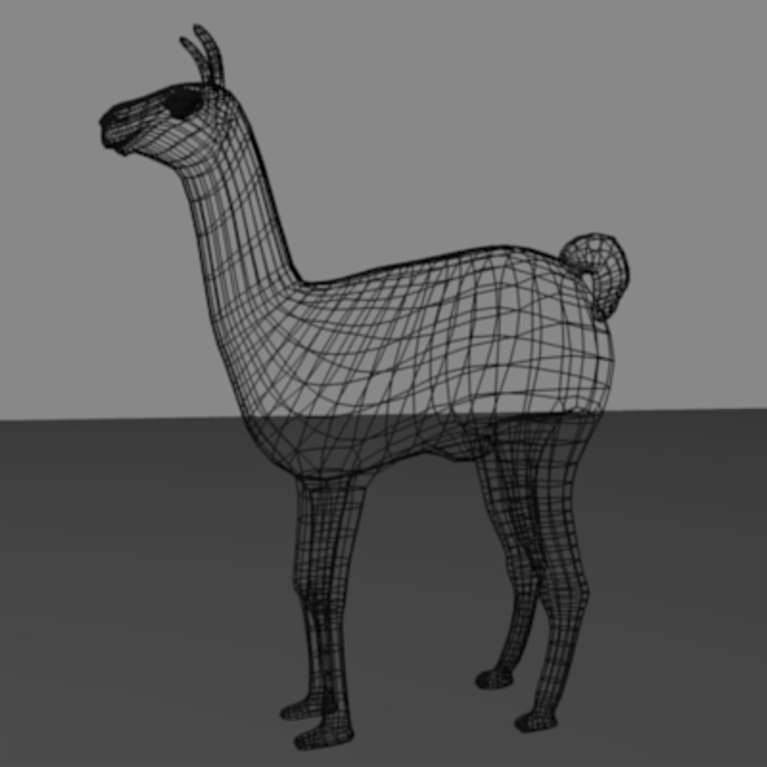 lama 3d model