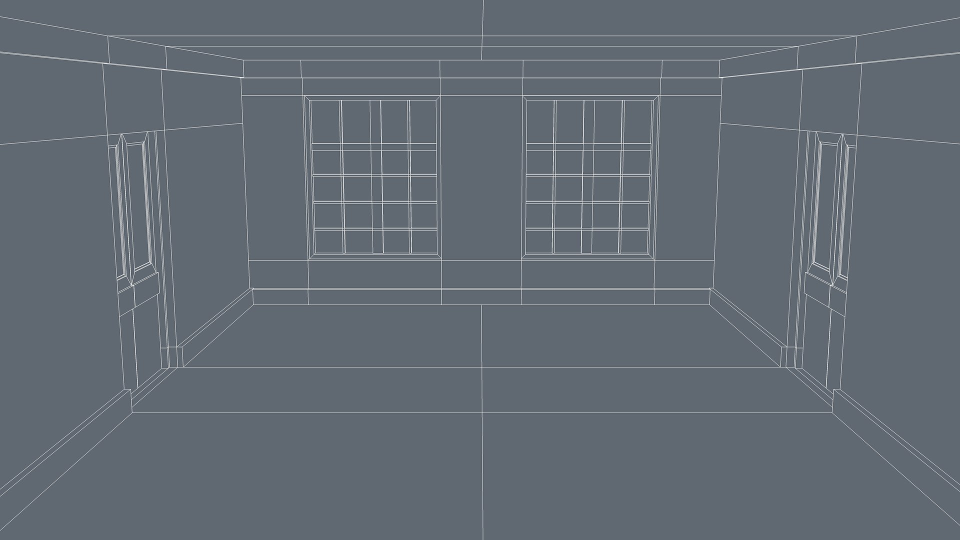 3D Empty Room Model - TurboSquid 2093882