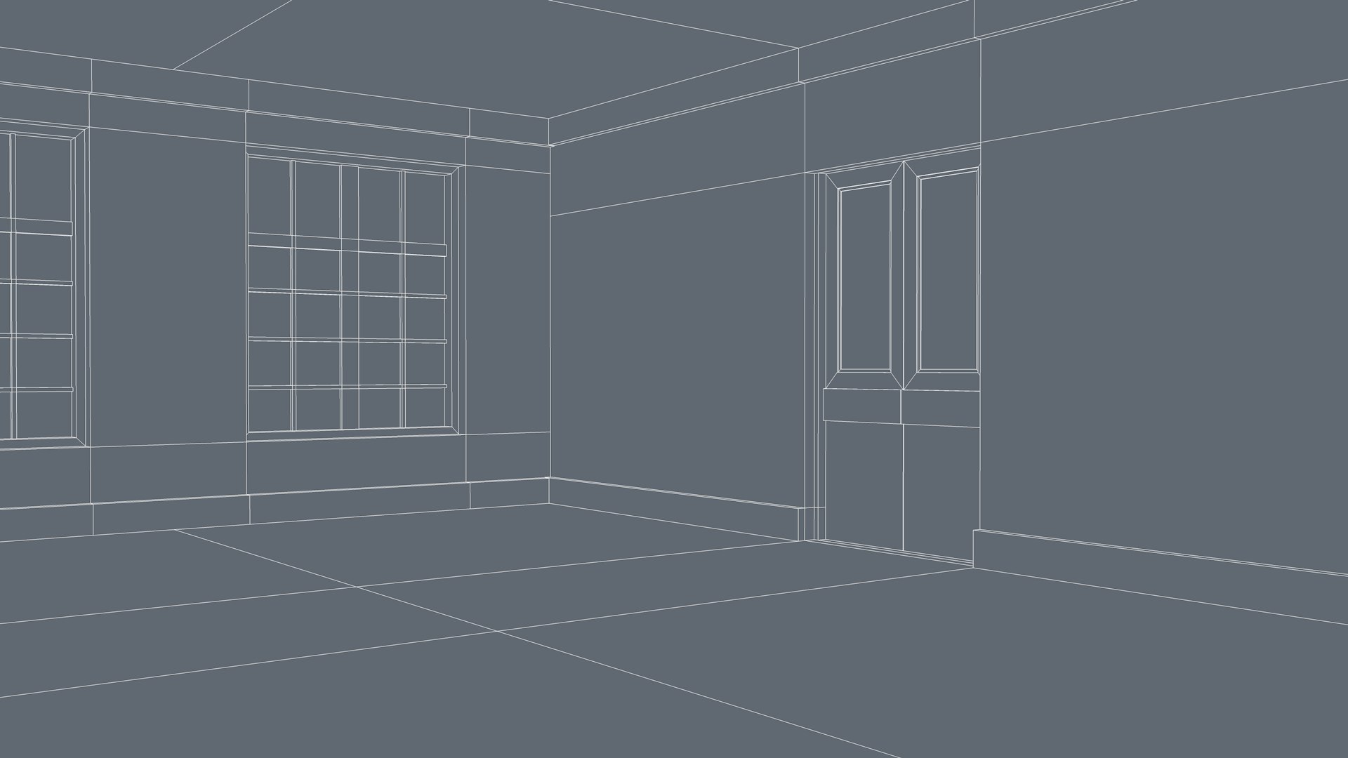 3D Empty Room Model - TurboSquid 2093882