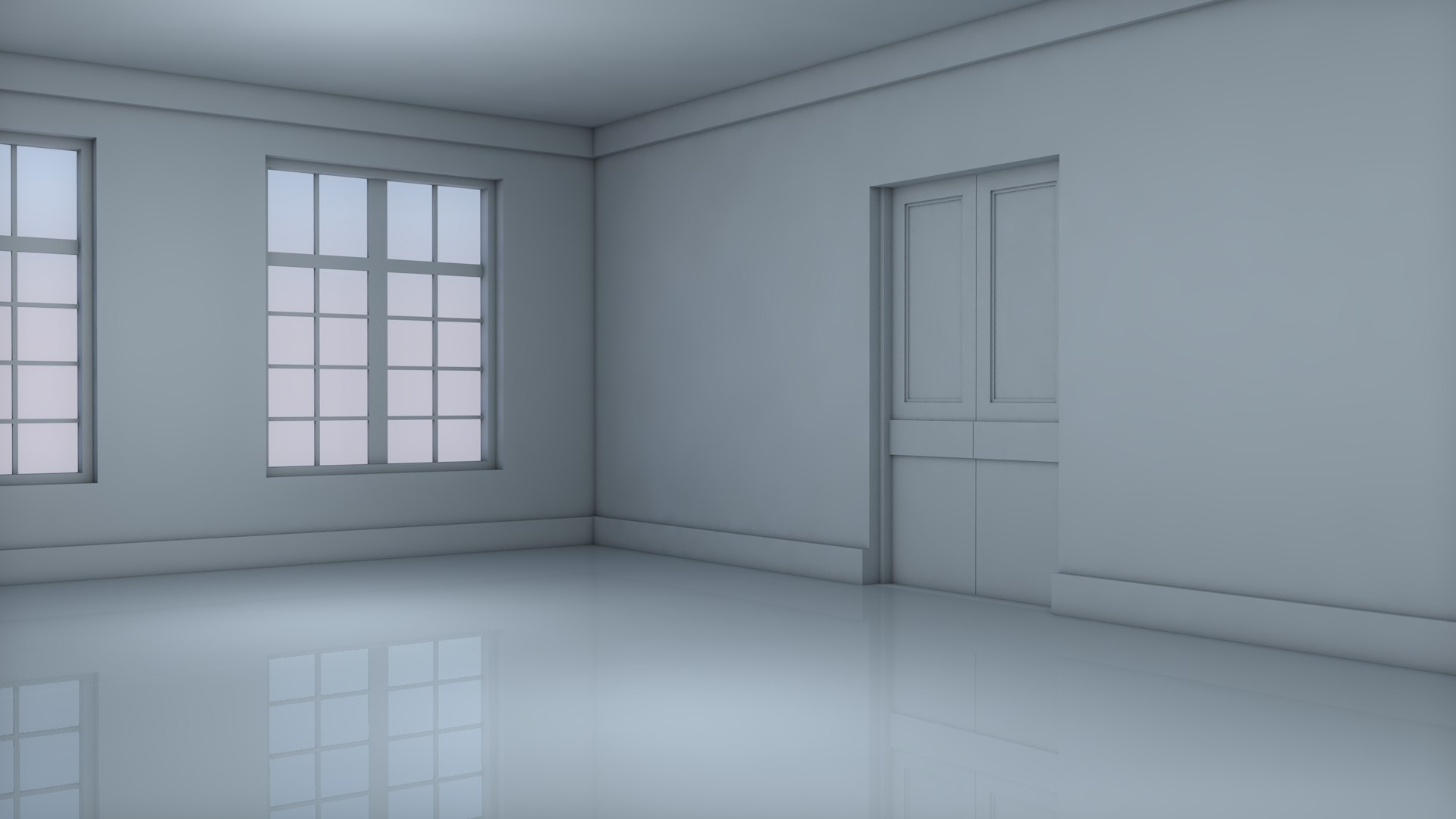 3D Empty Room Model - TurboSquid 2093882