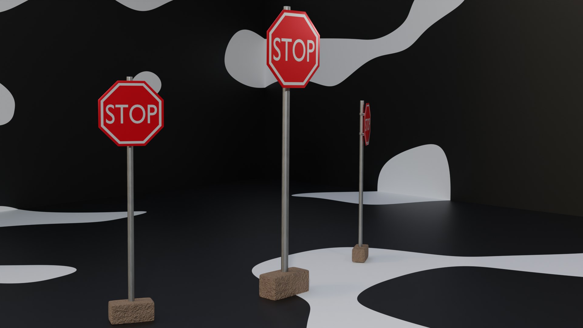 Stop Sign 3D model - TurboSquid 2165653