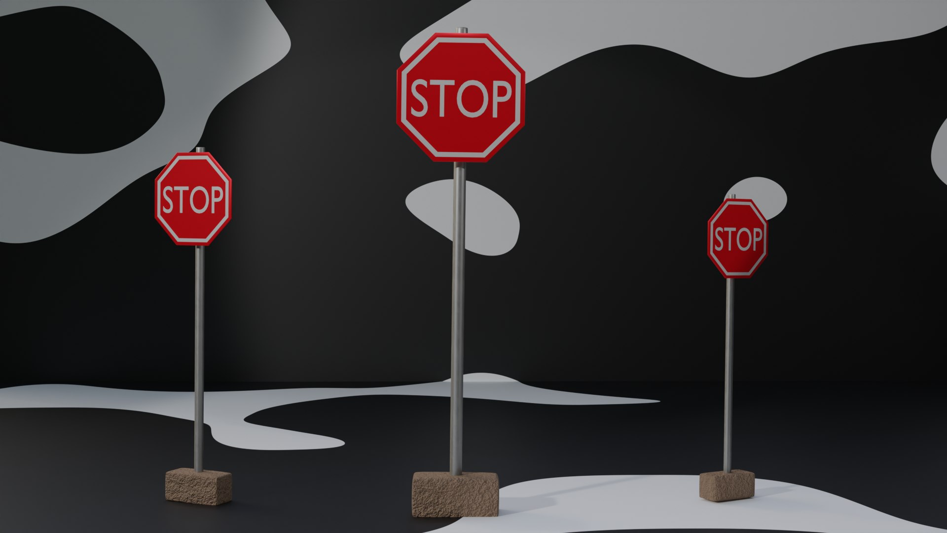 Stop Sign 3D model - TurboSquid 2165653