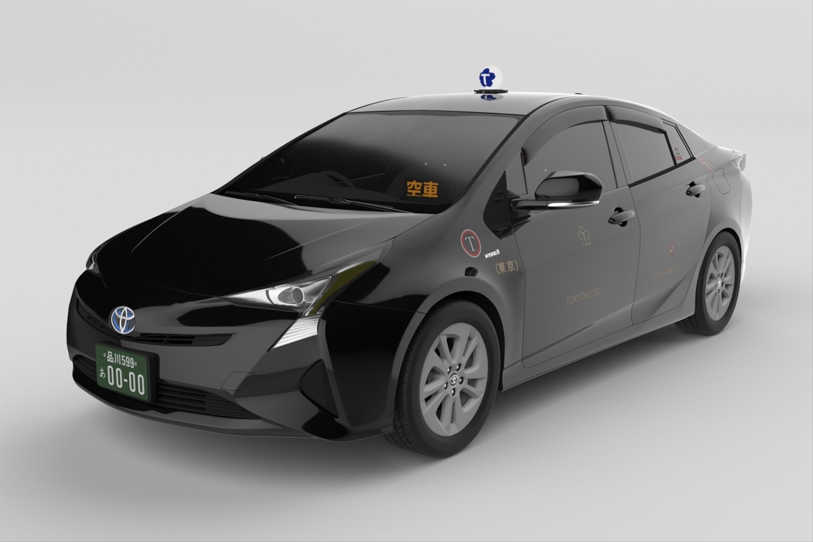 3D Model Japanese Taxi - TurboSquid 1435378
