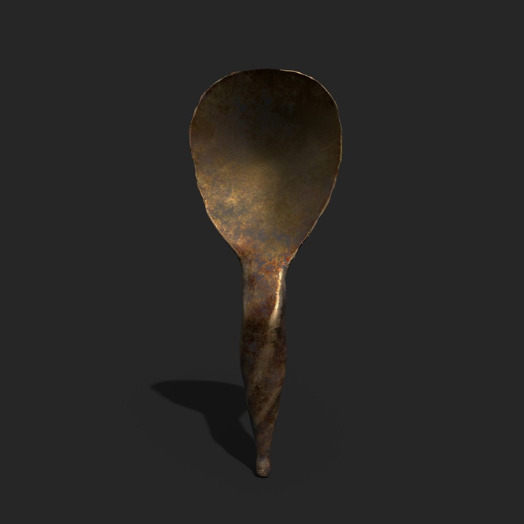 3D Medieval Bronze Spoon model - TurboSquid 1730173