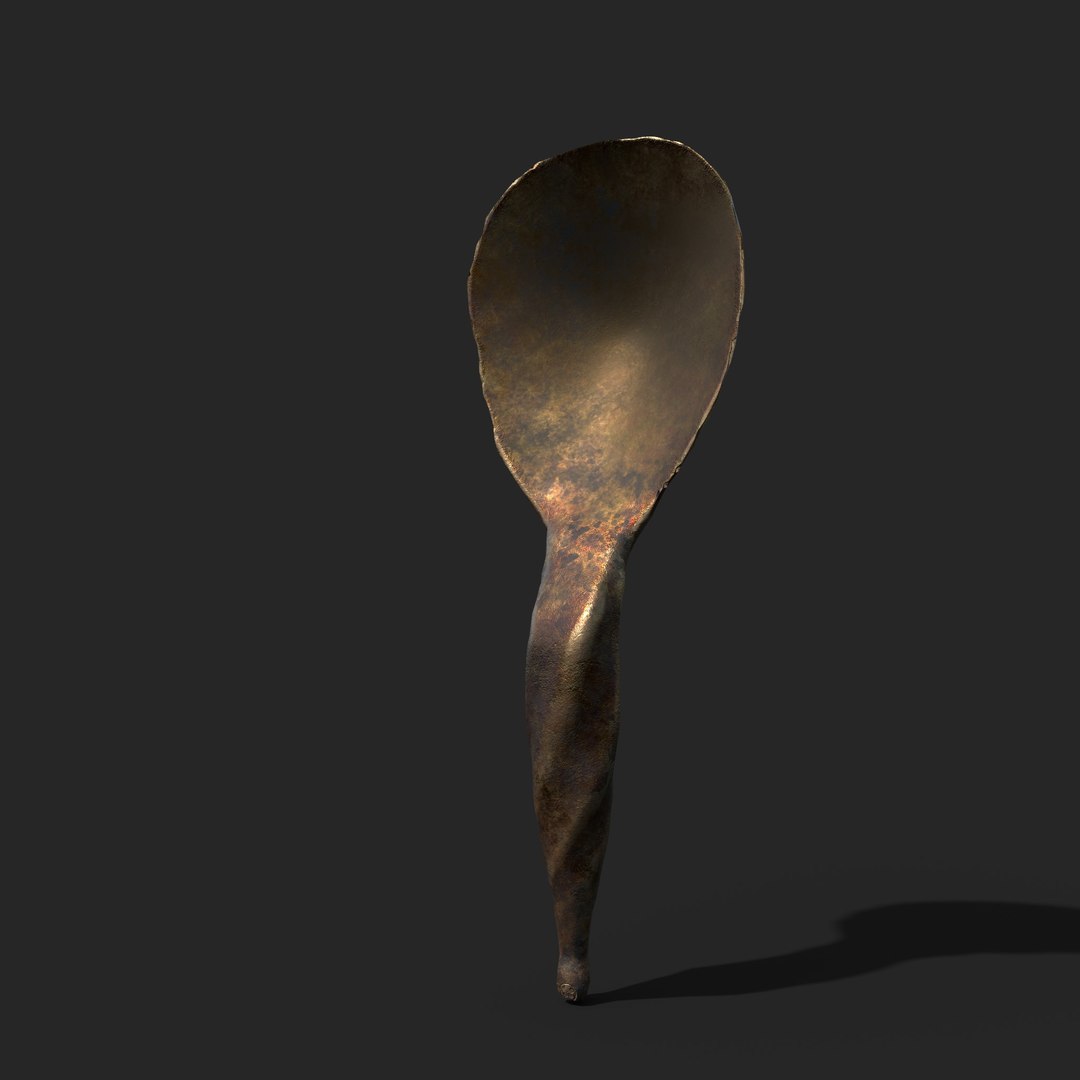 3D Medieval Bronze Spoon model - TurboSquid 1730173