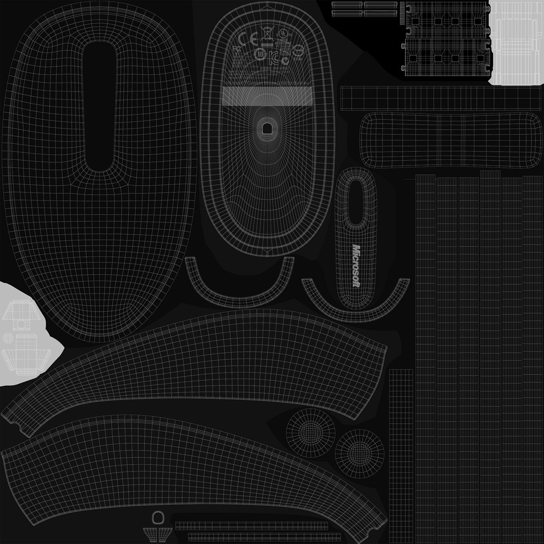 3D Model Realistic Microsoft Comfort Mouse - TurboSquid 1406015