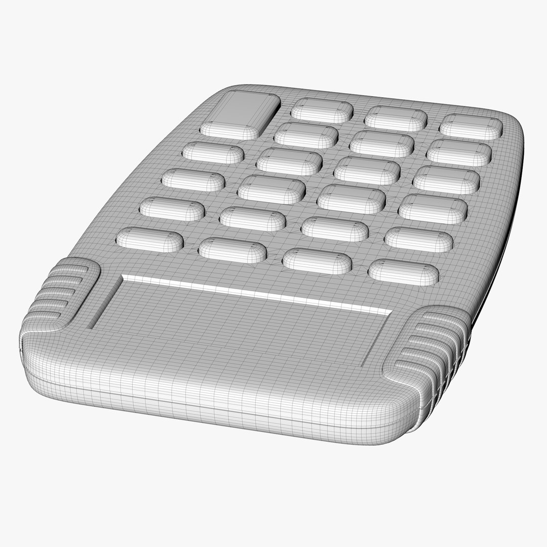 3d model of pocket calculator calc