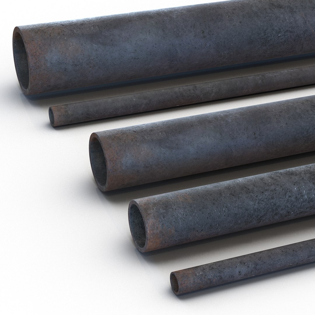 3d iron pipes elbow attachment