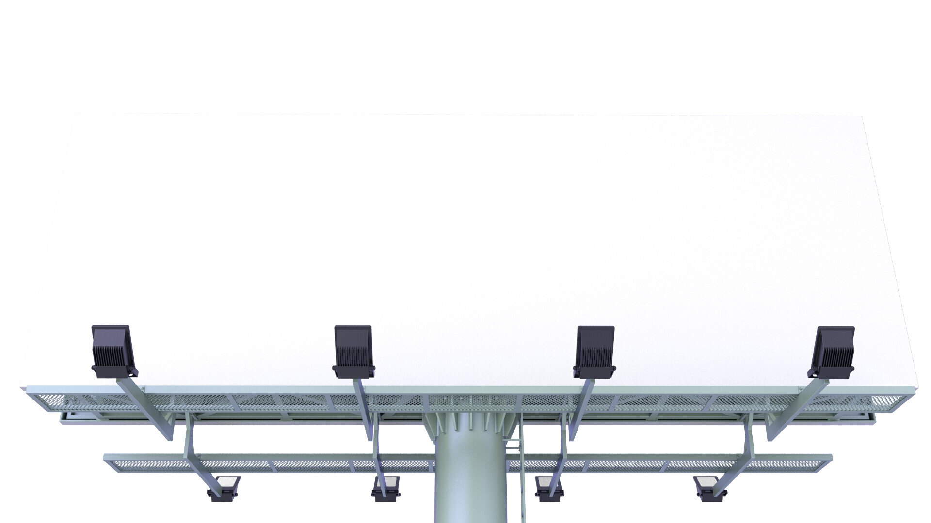 Street Billboard Pole 25 Model - TurboSquid 1815225