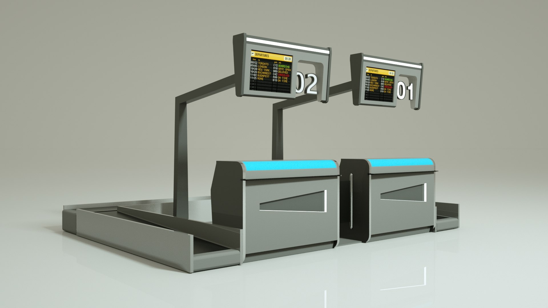 Check Airport Model - TurboSquid 1687018