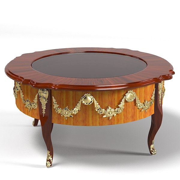 classic antique coffee 3d model