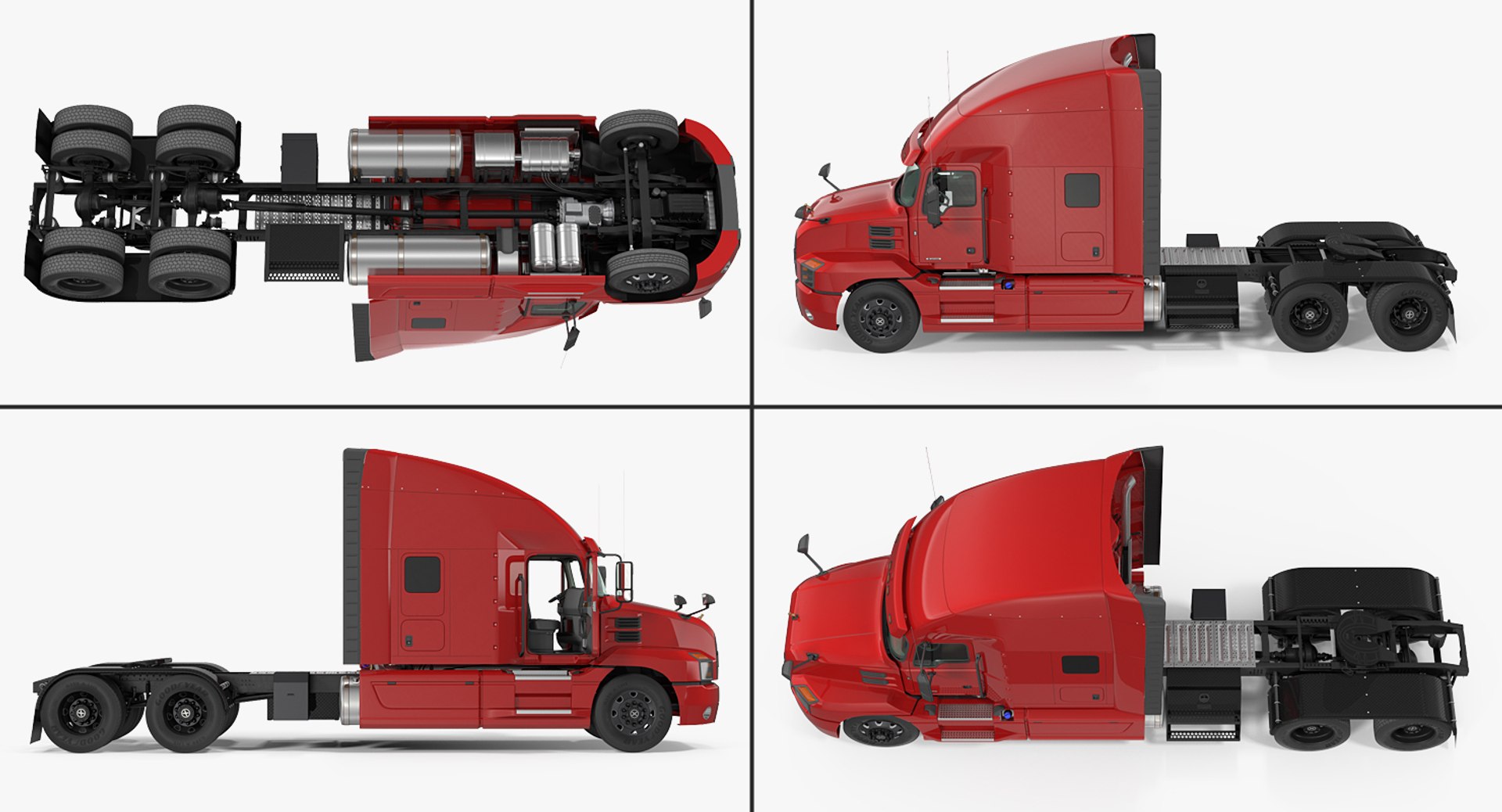 Mack anthem truck 2018 3D model - TurboSquid 1300234