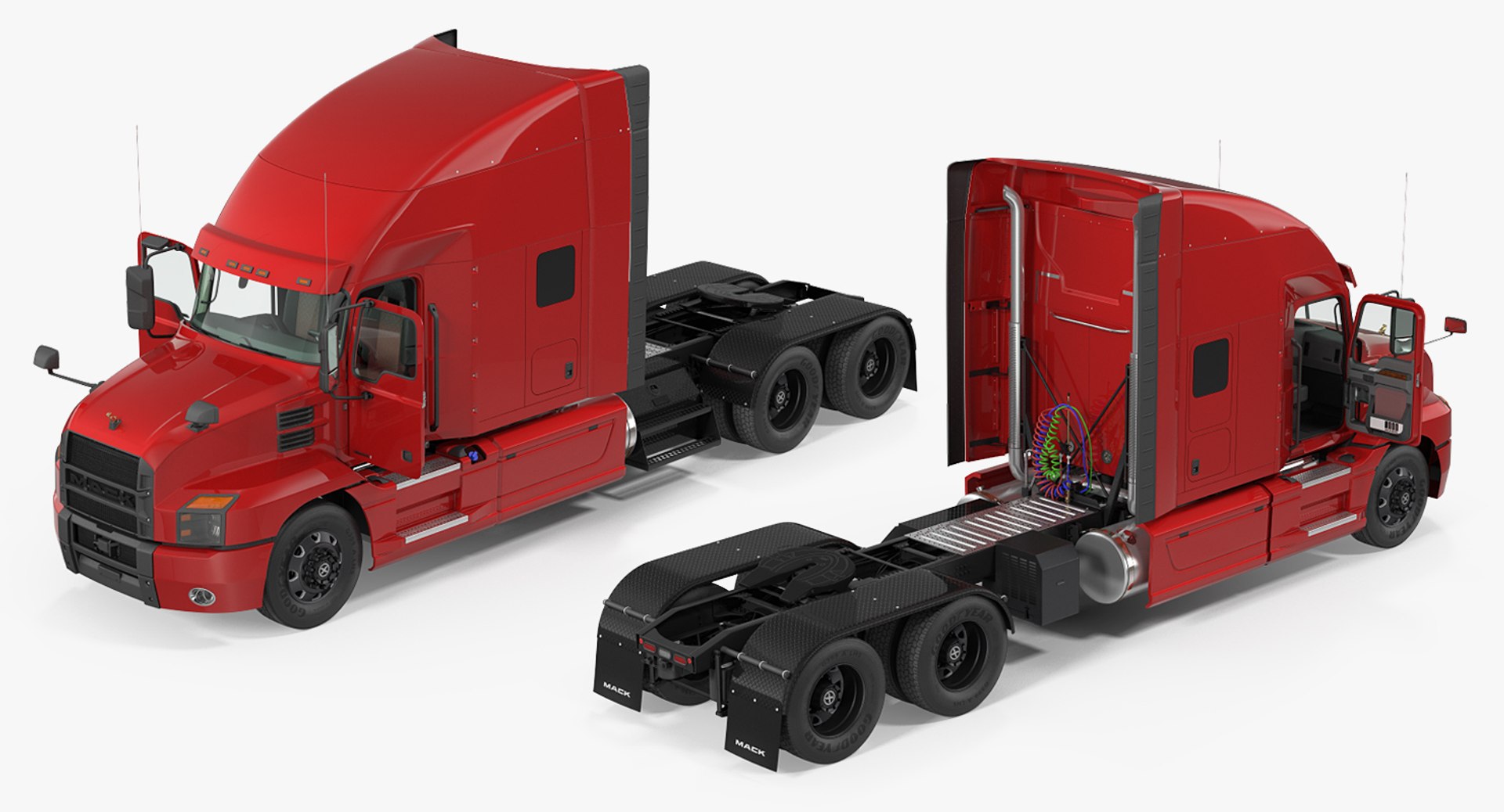 Mack anthem truck 2018 3D model - TurboSquid 1300234