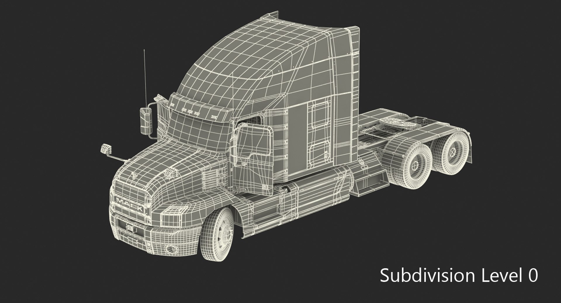 Mack anthem truck 2018 3D model - TurboSquid 1300234