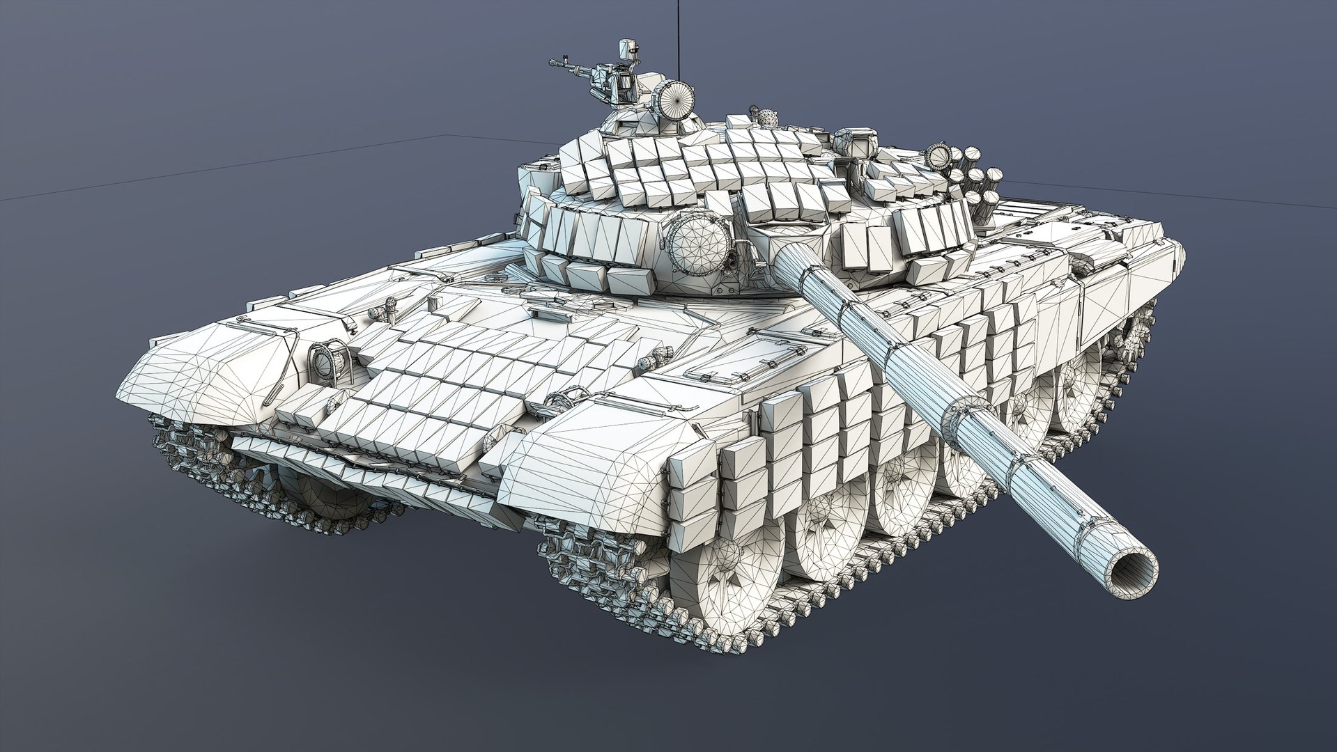 3D T-72B Tank Game Ready - TurboSquid 2176045