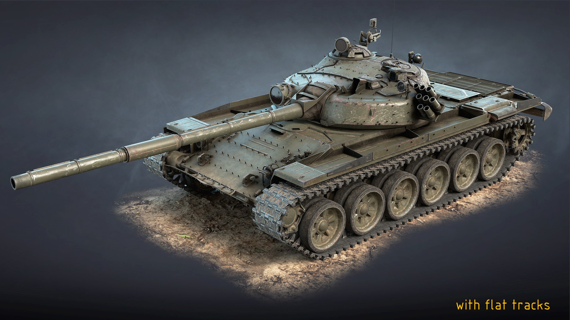 3D T-72B Tank Game Ready - TurboSquid 2176045