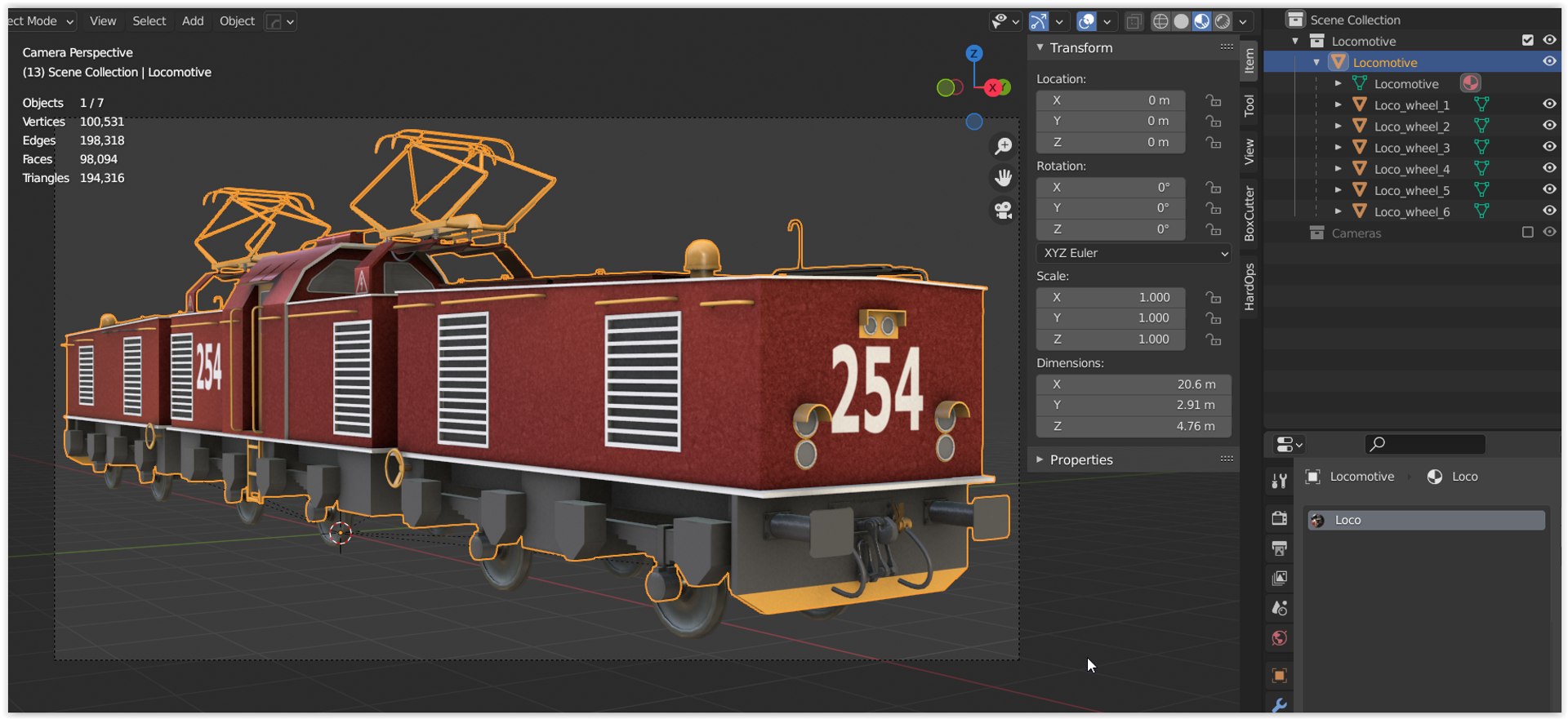Locomotive PBR 8K textures 3D model - TurboSquid 1839804