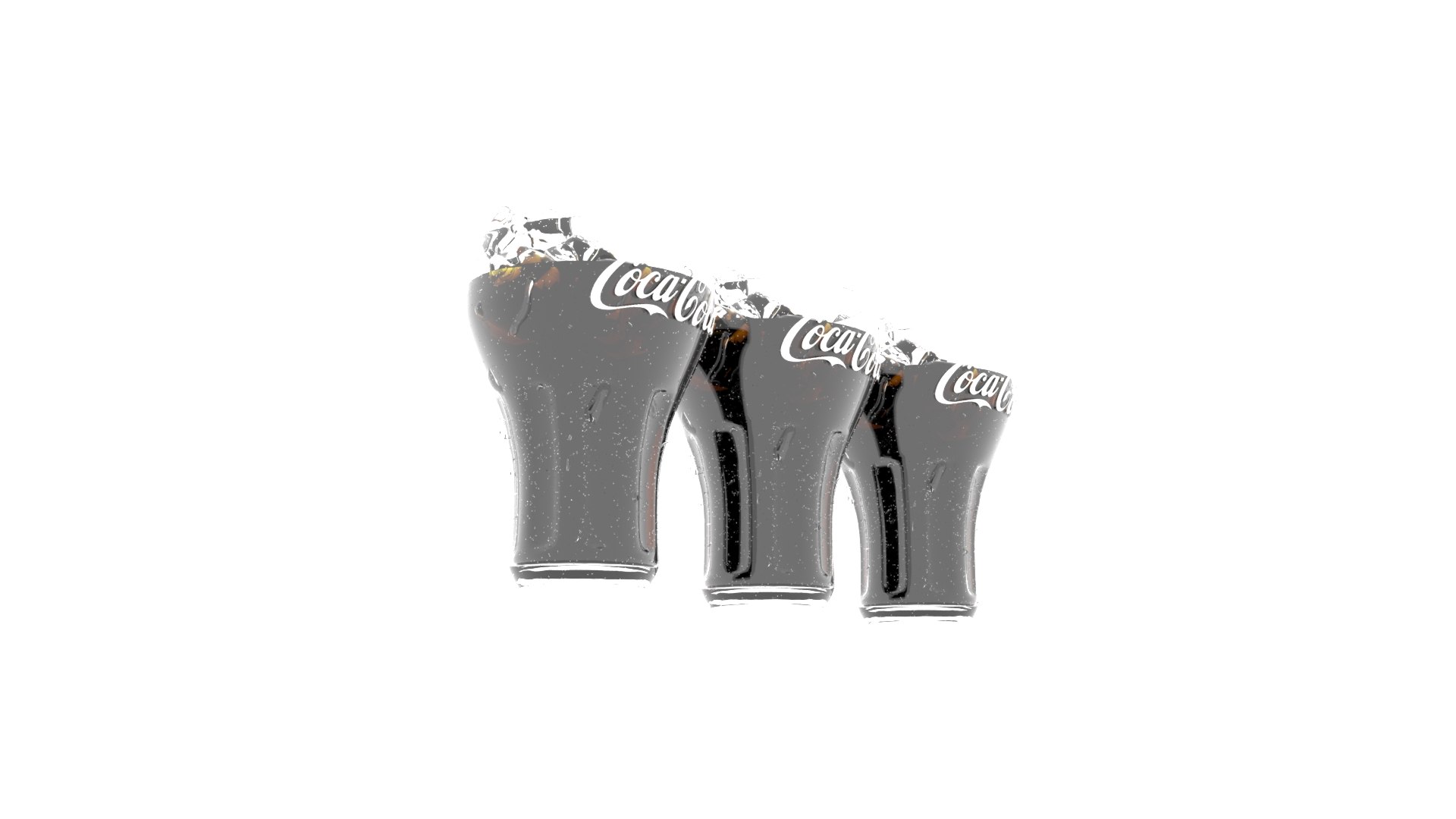 Coca Cola Glasses Model Turbosquid 1751049
