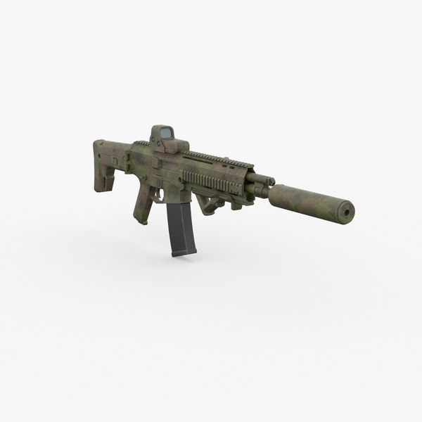modelo 3d Gun Lowpoly Kitbash 28 - TurboSquid 1901999