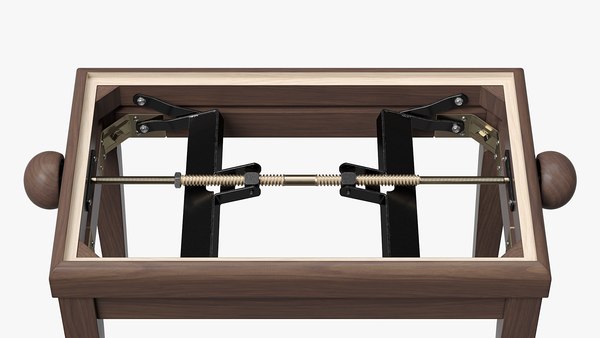 Realistic lever harp bench 3D model - TurboSquid 1589365