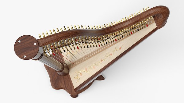 Realistic lever harp bench 3D model - TurboSquid 1589365