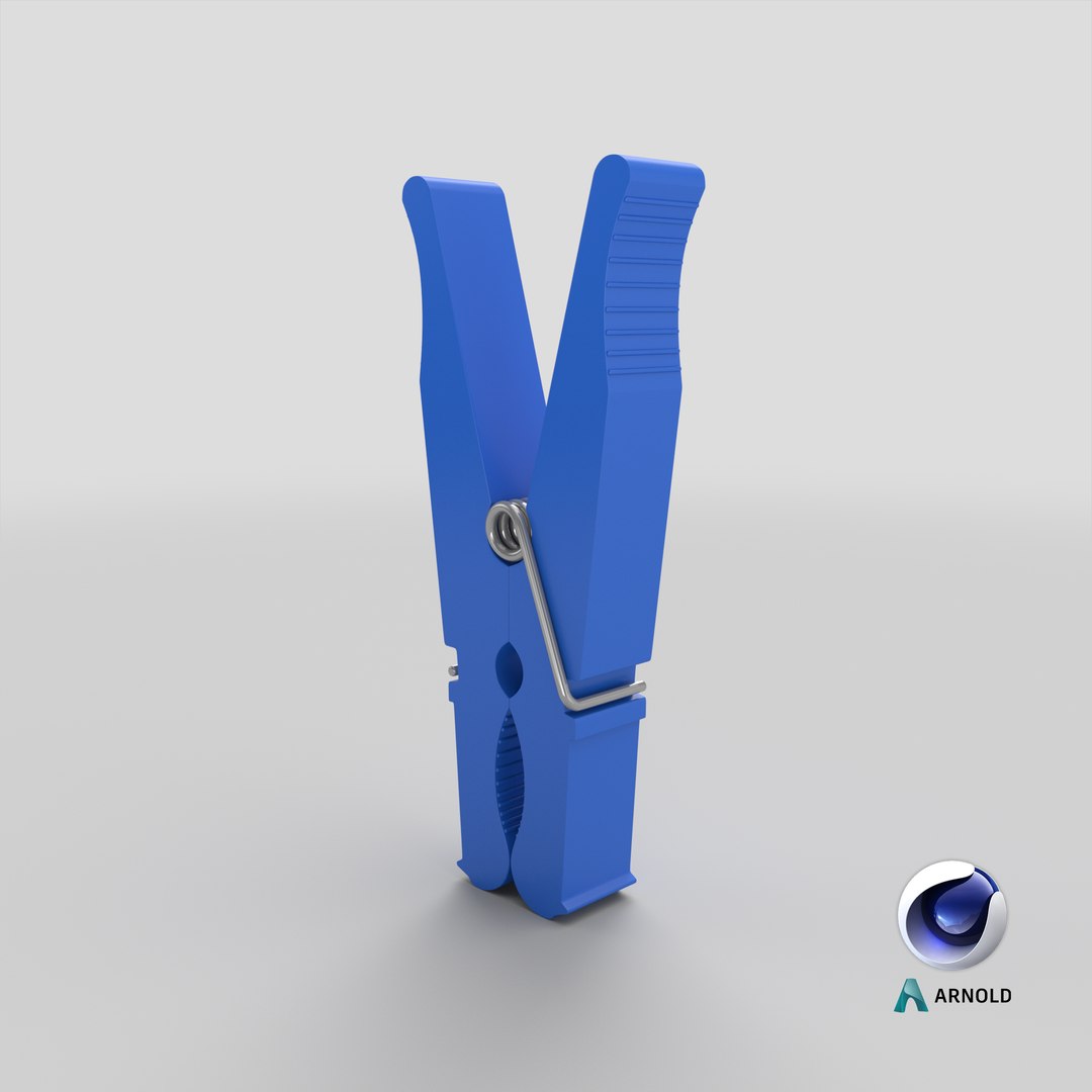 3D Plastic Clothespin 01 Model - TurboSquid 2021785