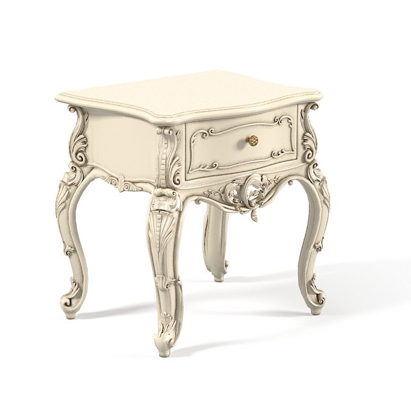 3d model carved night stand