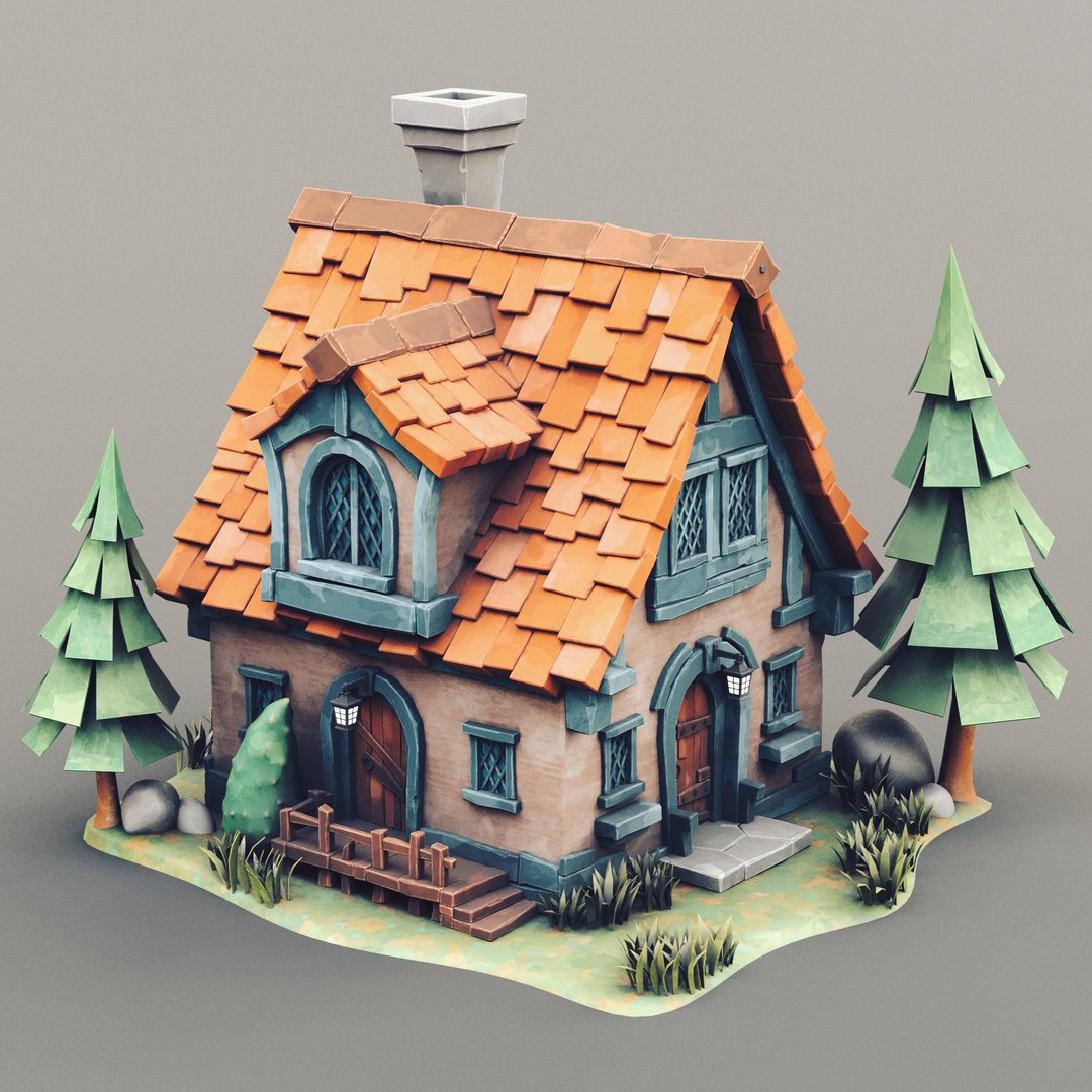 3D Small Cottage 06 Model - TurboSquid 2142016