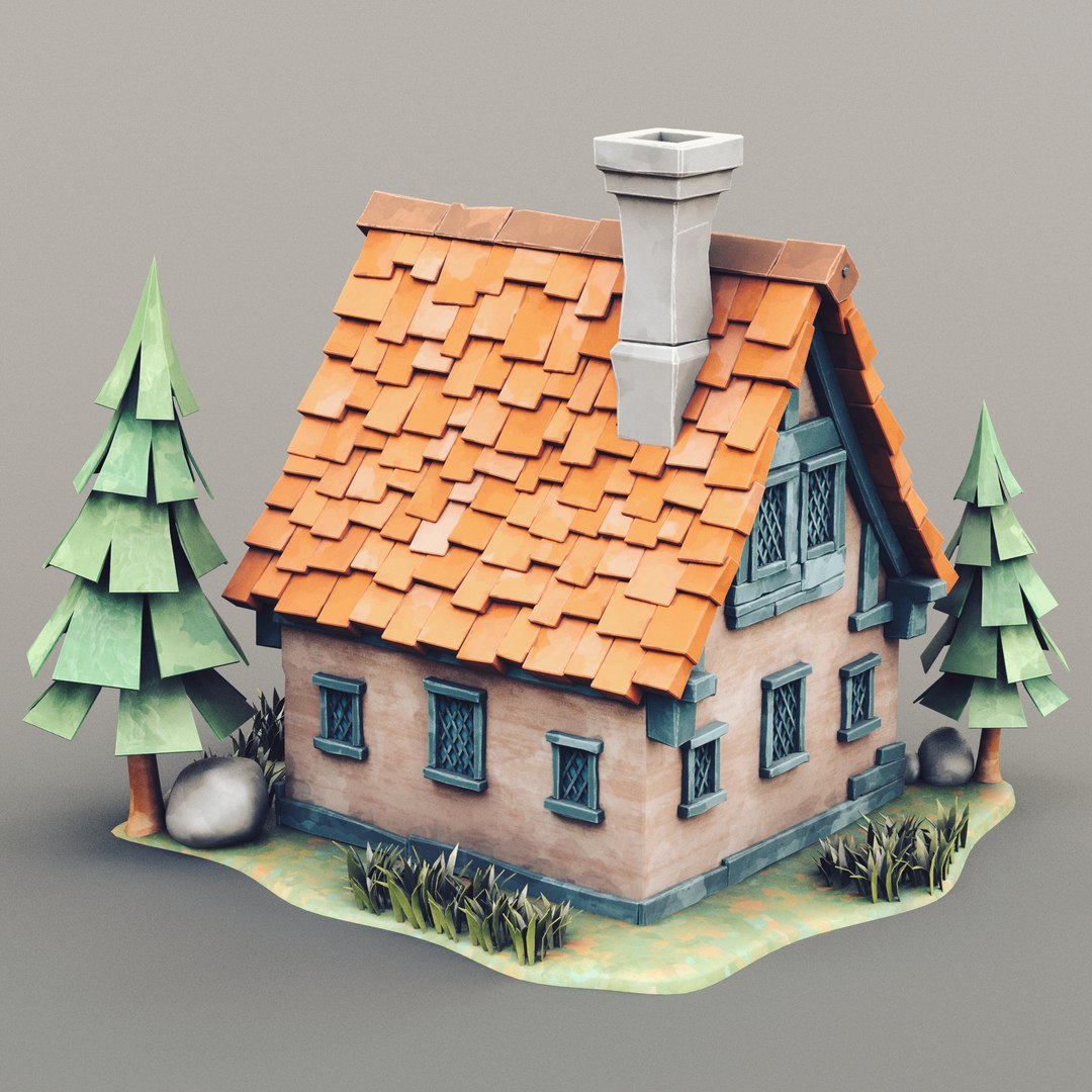 3D Small Cottage 06 Model - TurboSquid 2142016