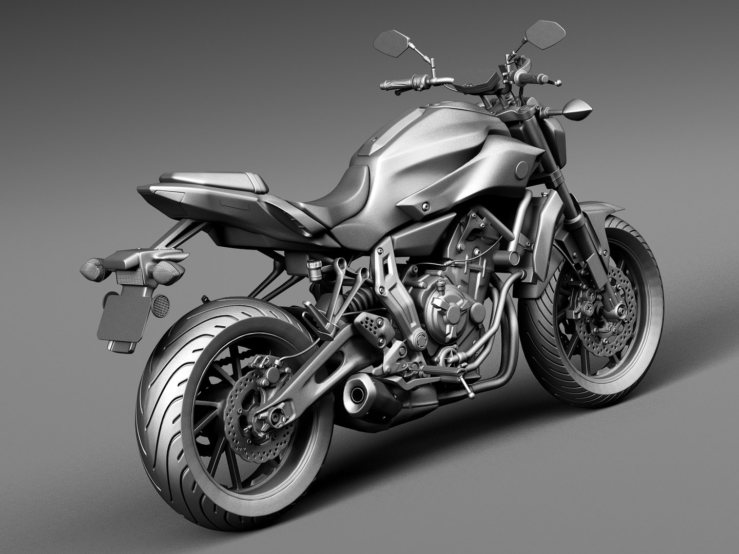 3d 2016 Yamaha Fz Model