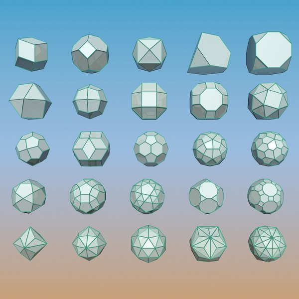 18 geometric spheres 3ds